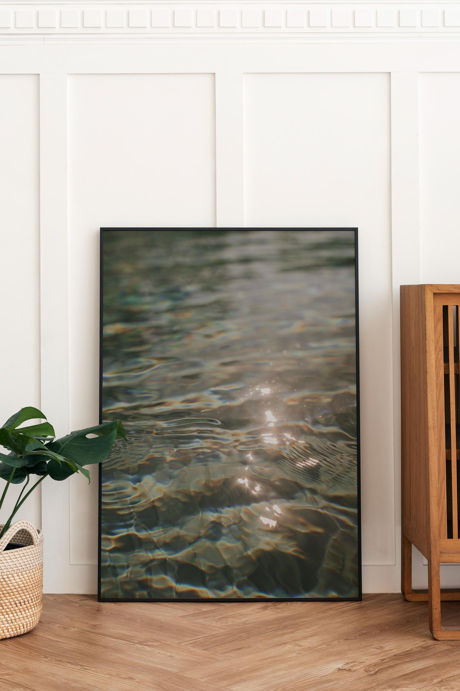 Water Reflection Ripples Printable Photo, Water Surface Wall Art ...