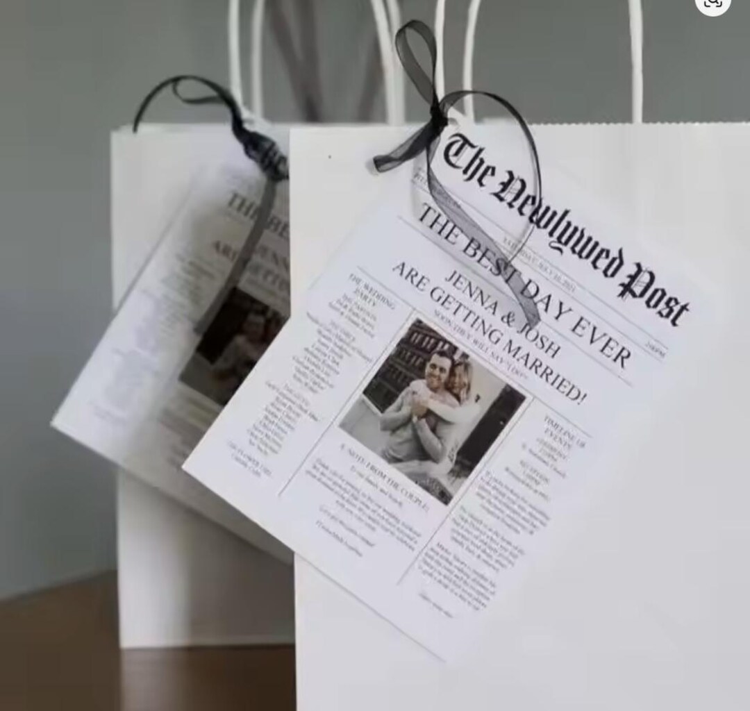 PRINTED Custom Newspaper Cards Vintage Customised Newspaper Delivered ...