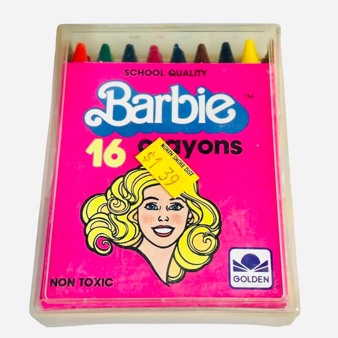 Barbie Crayons - Mattel, Inc. 1983, Collectable School Quality - Set of ...
