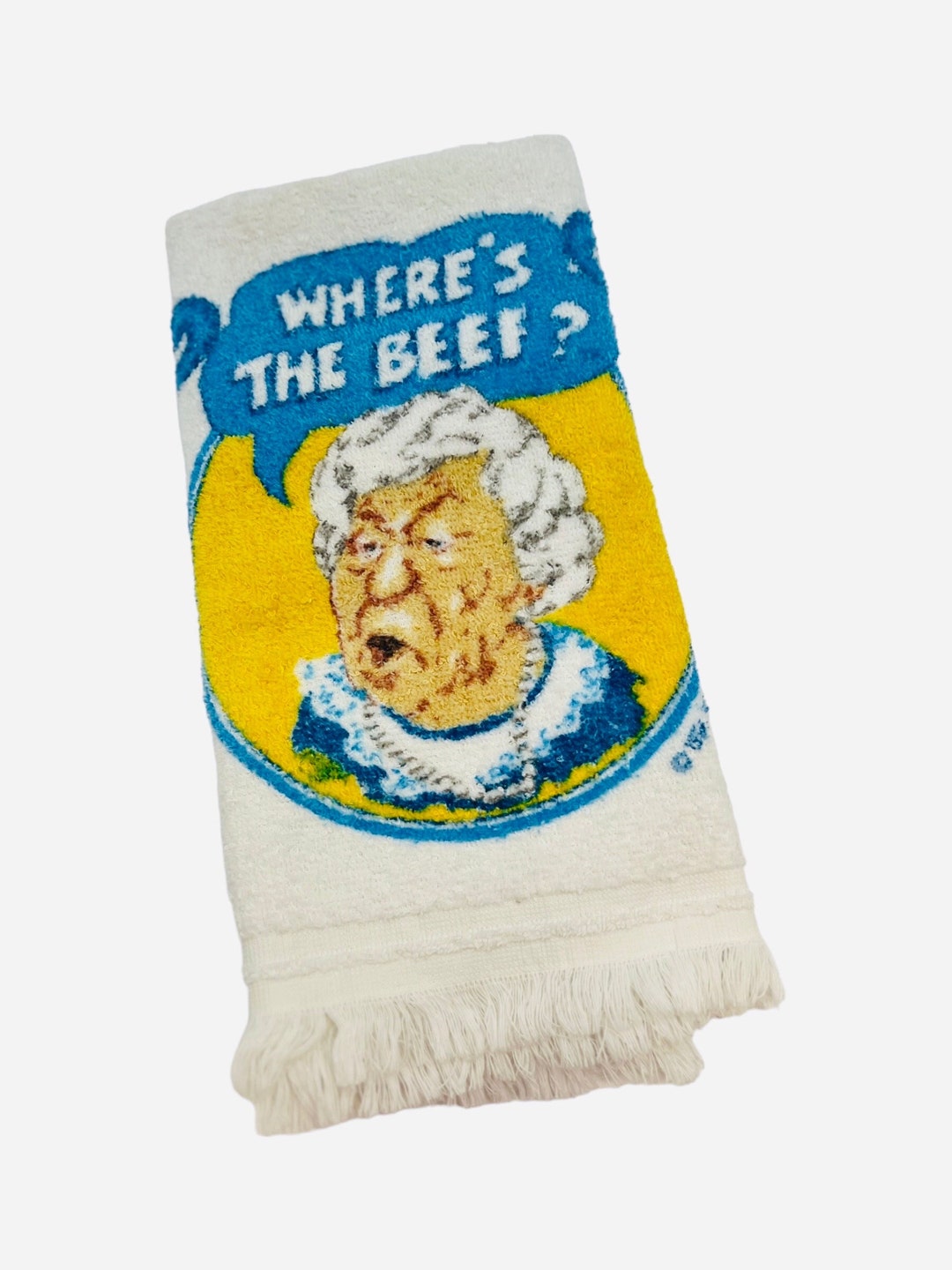 Vintage Wendy's 'where's the Beef' Hand Towel - Iconic 80s Advertising ...