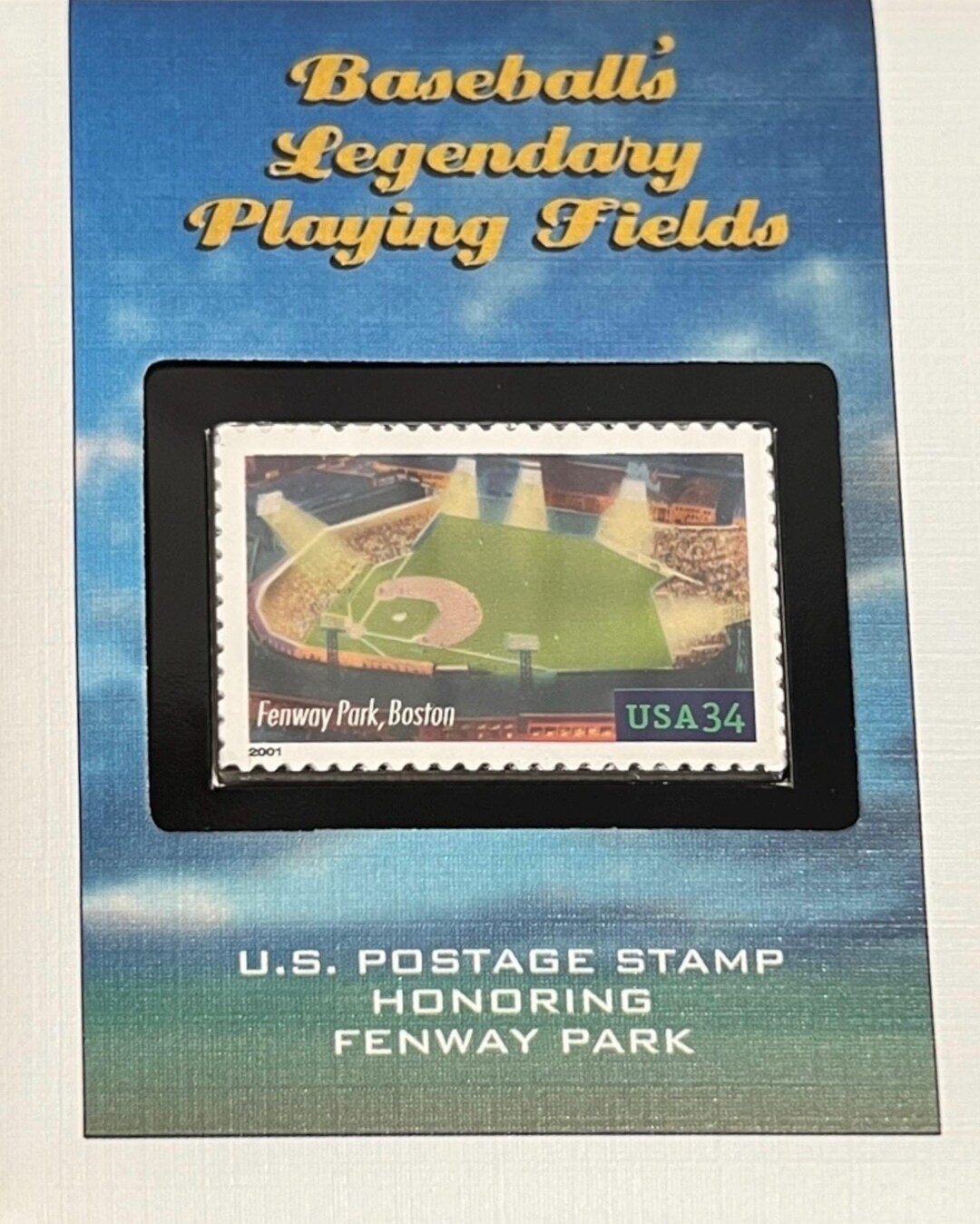 Fenway Park - USPS First Day of Issue Postage Stamp - June 27, 2001 ...