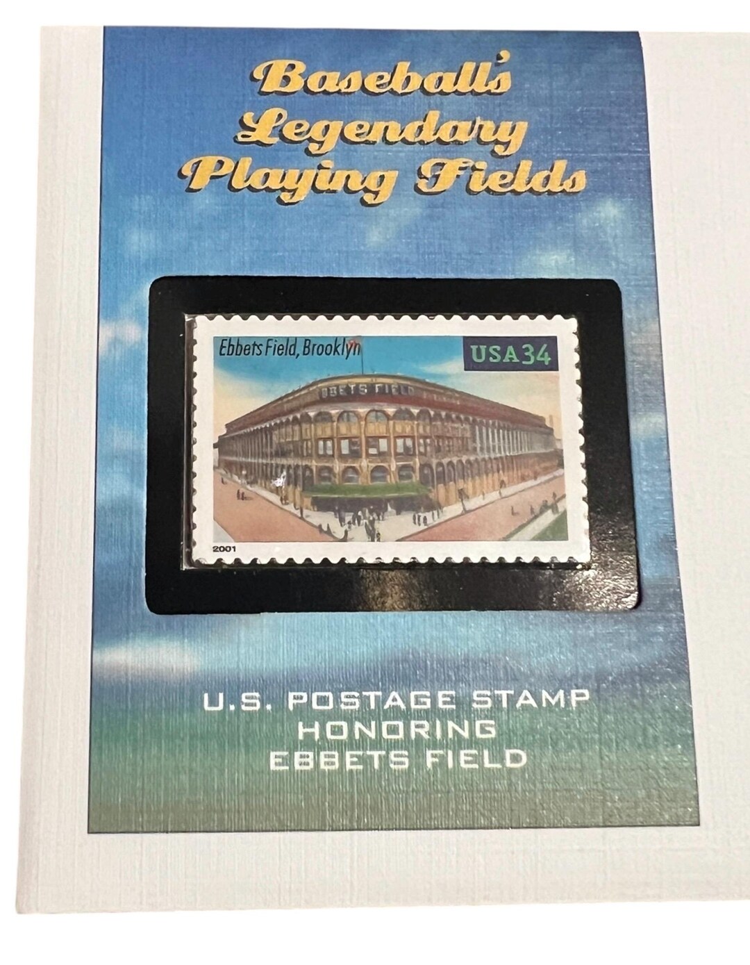 Ebbets Field - USPS First Day of Issue Postage Stamp - June 27, 2001 ...