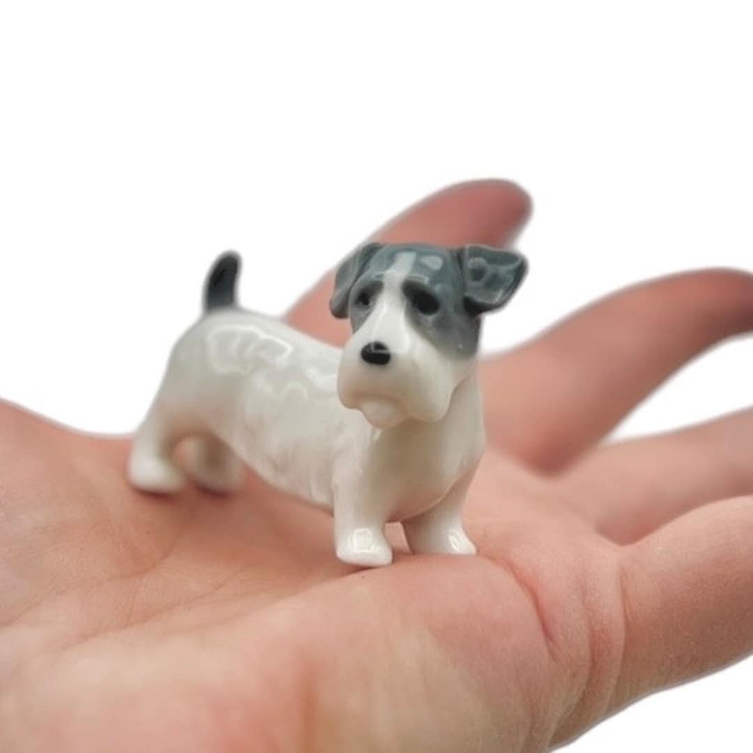 Vintage Metzler and Ortloff Porcelain Terrier Figurine - 1930 Tiny ...