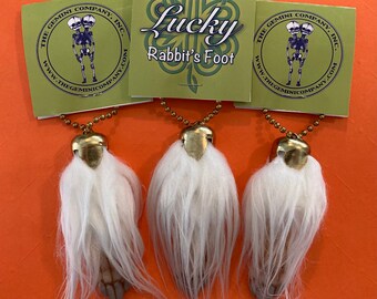 Lucky Rabbit's Foot Genuine Rabbit's Feet Key Chains - Etsy