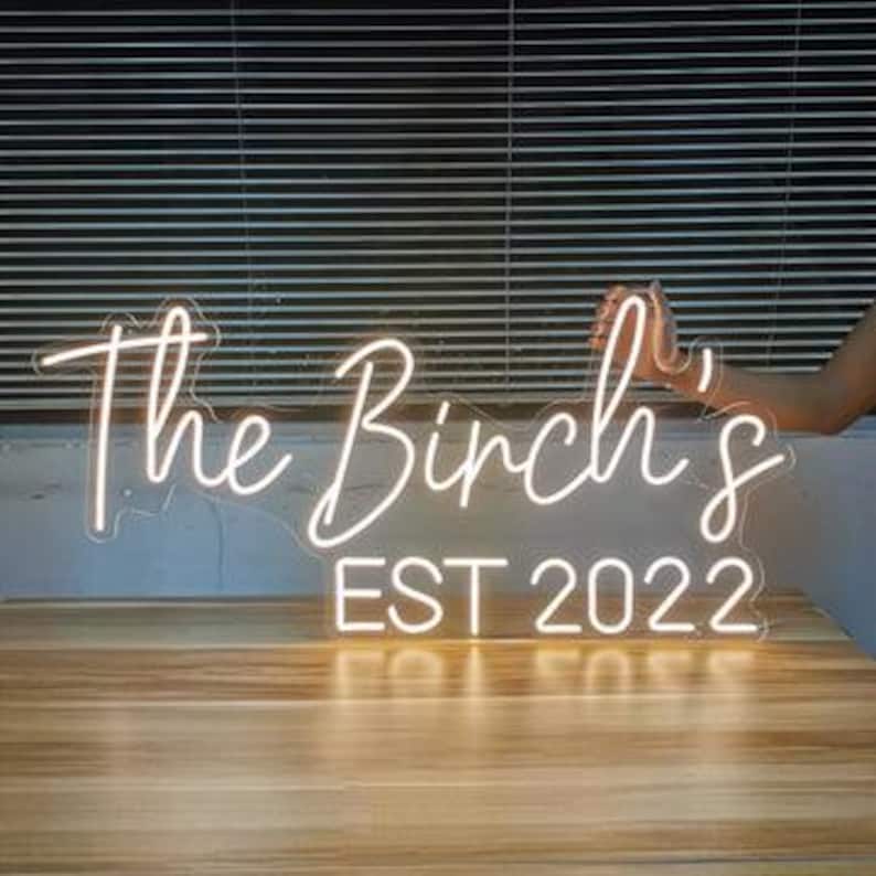 Custom Wedding Neon Sign - LED Wedding Decor - Neon Decor Lights - Last ...
