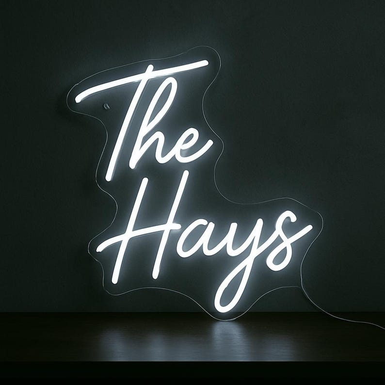 Personalized Wedding Neon Sign - Wedding Name LED Sign - Neon Name Sign ...