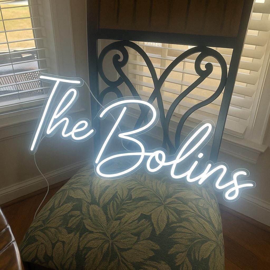 Personalized Wedding Neon Sign - Wedding Name LED Sign - Neon Name Sign ...