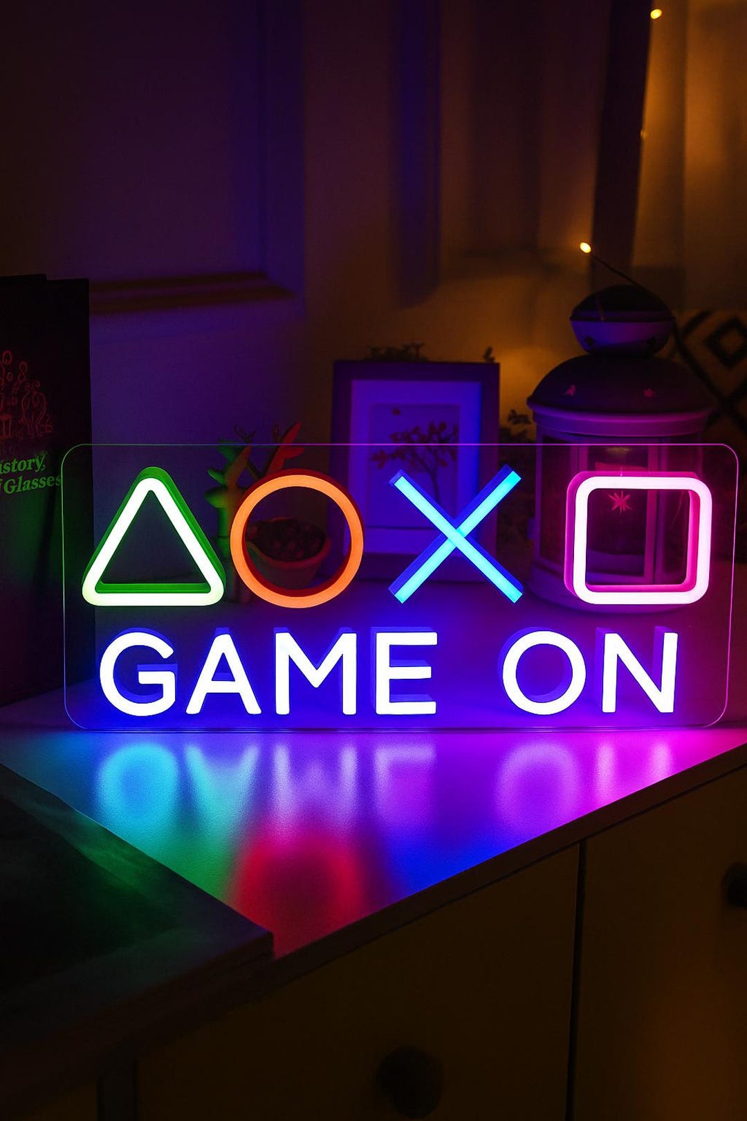Custom Gamer Tag Neon Sign, LED Gaming Light for Streamers, Game Room ...