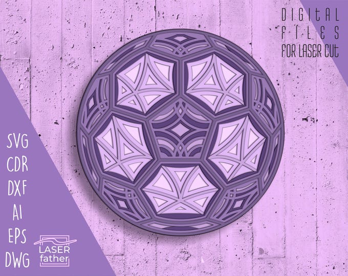 Paper Soccer Ball DIY Printable PDF Template - Papercraft Football ...