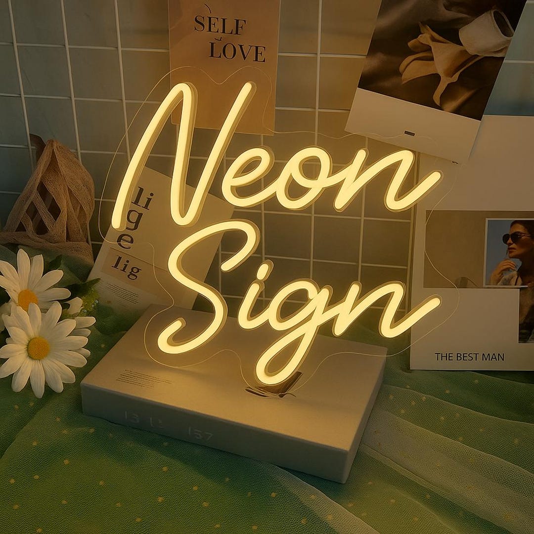Custom Neon Name Sign - Led Neon Sign Custom - Neon Sign Bedroom ...