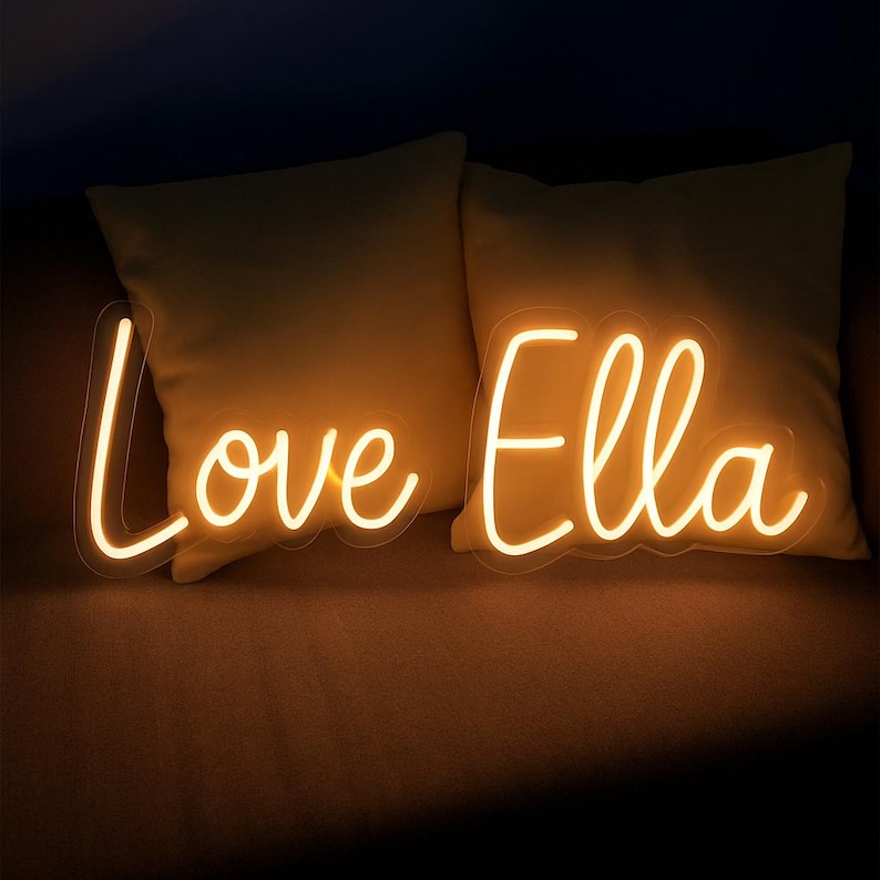 Custom LED Neon Name Sign: Kids Room Decor, Neon Wall Art - Etsy