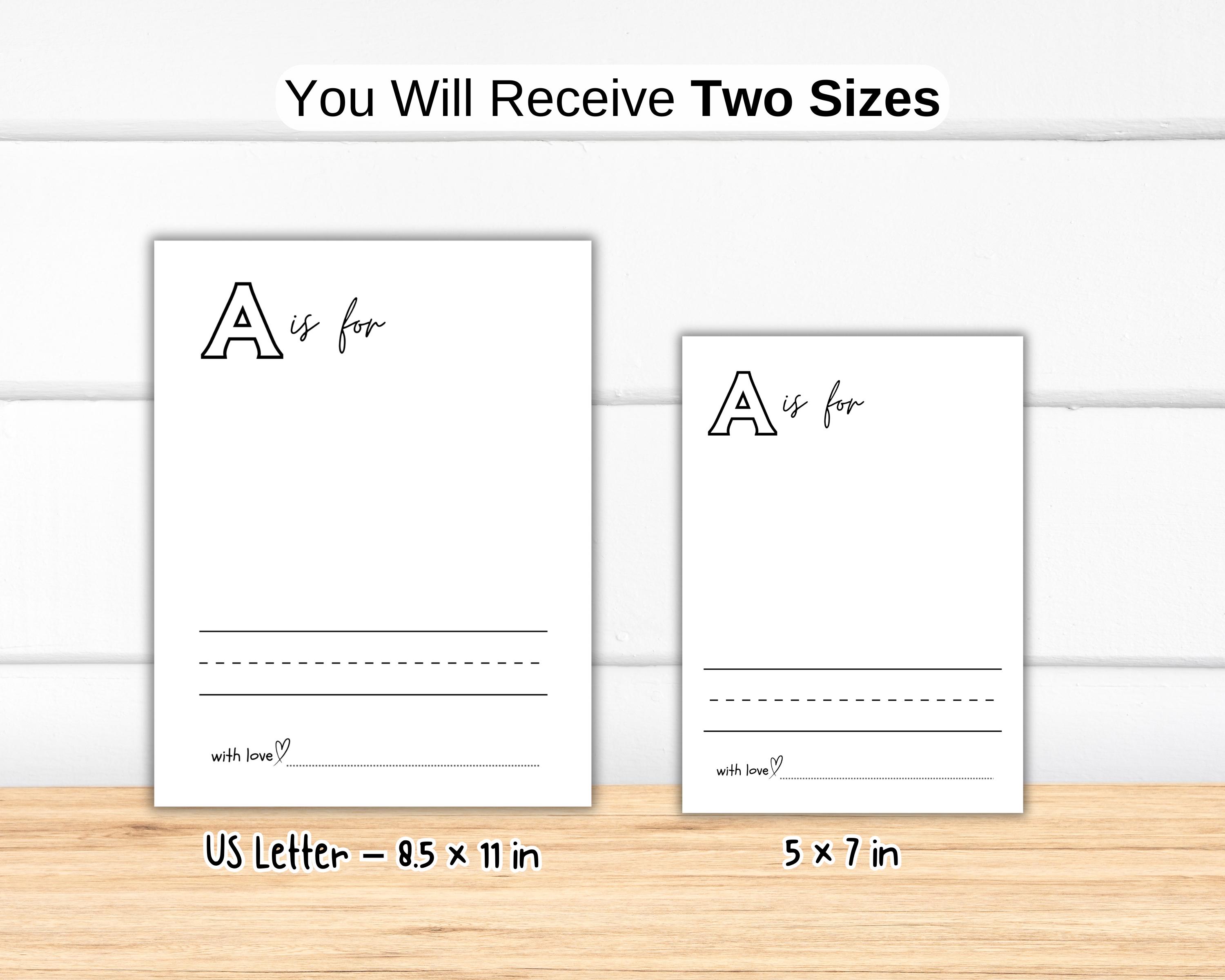 Blank Alphabet Book, Baby's First ABC Book, Baby's First Alphabet Book ...