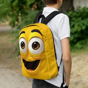 Moodies Bear Backpack – Sunny Giggles | Smiley Kids Backpack | Yellow ...