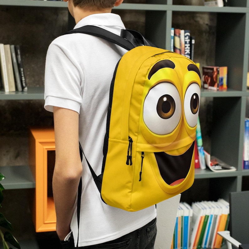 Moodies Bear Backpack – Sunny Giggles | Smiley Kids Backpack | Yellow ...