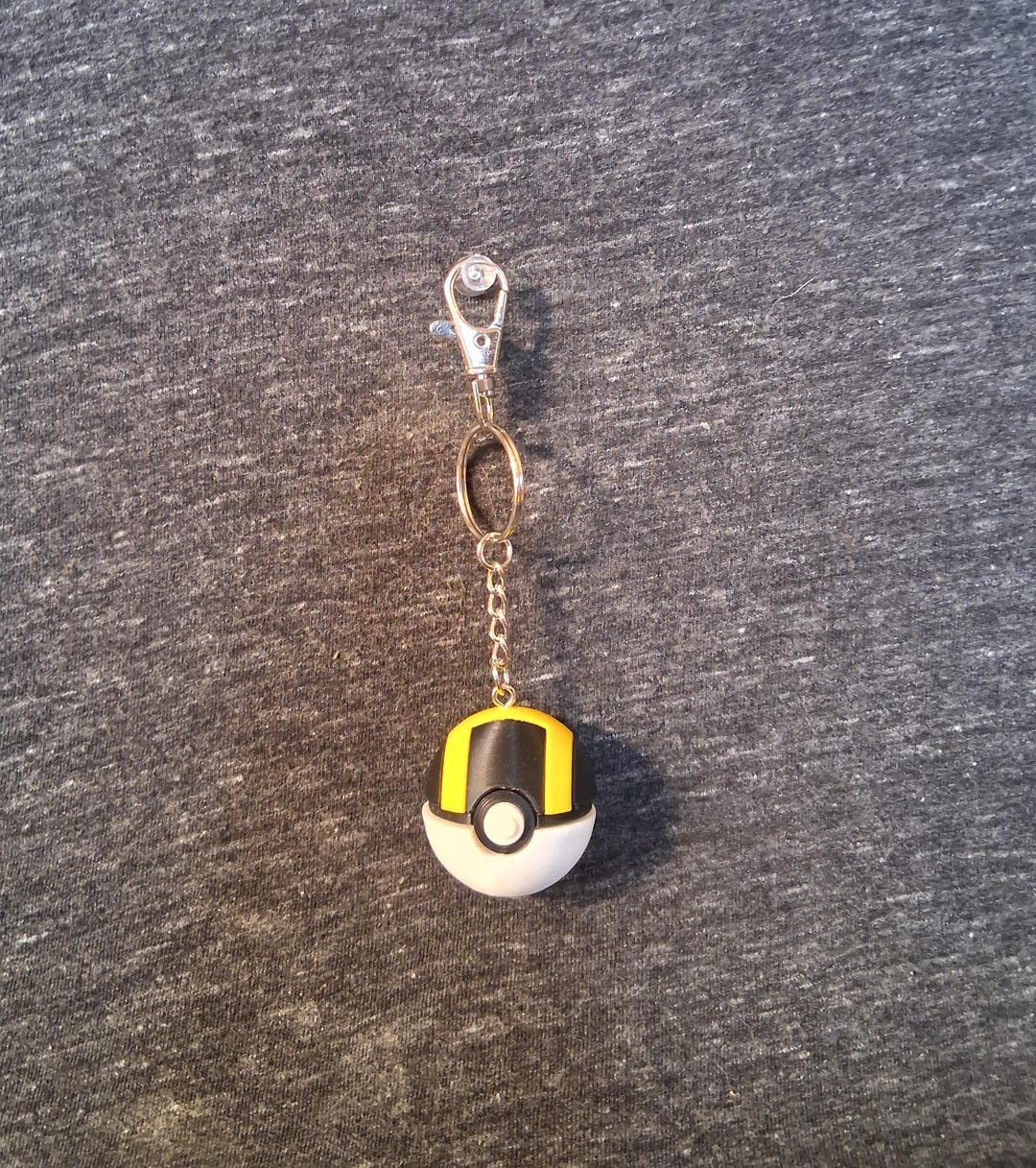 Ultra Ball - Inspired Pokéball Key Chain - Etsy