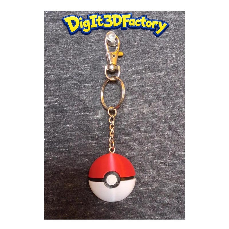 Pokeballs Key Chain - Etsy