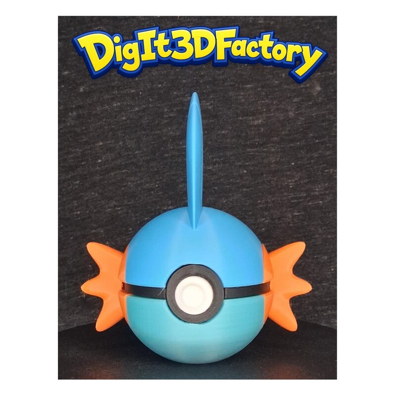 Mudkip Pokeball - Etsy