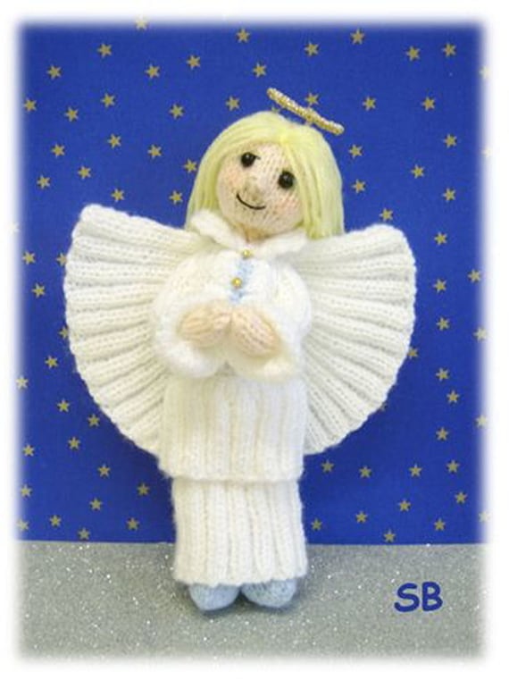 Knitting Pattern For Angel CHRISTMAS ANGELS KNITTING PATTERN