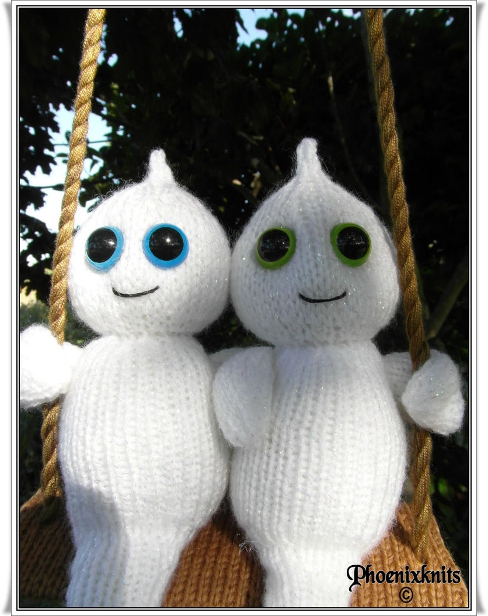 Swinging Together Forever Ghosties Cute Halloween Ghosts : - Etsy