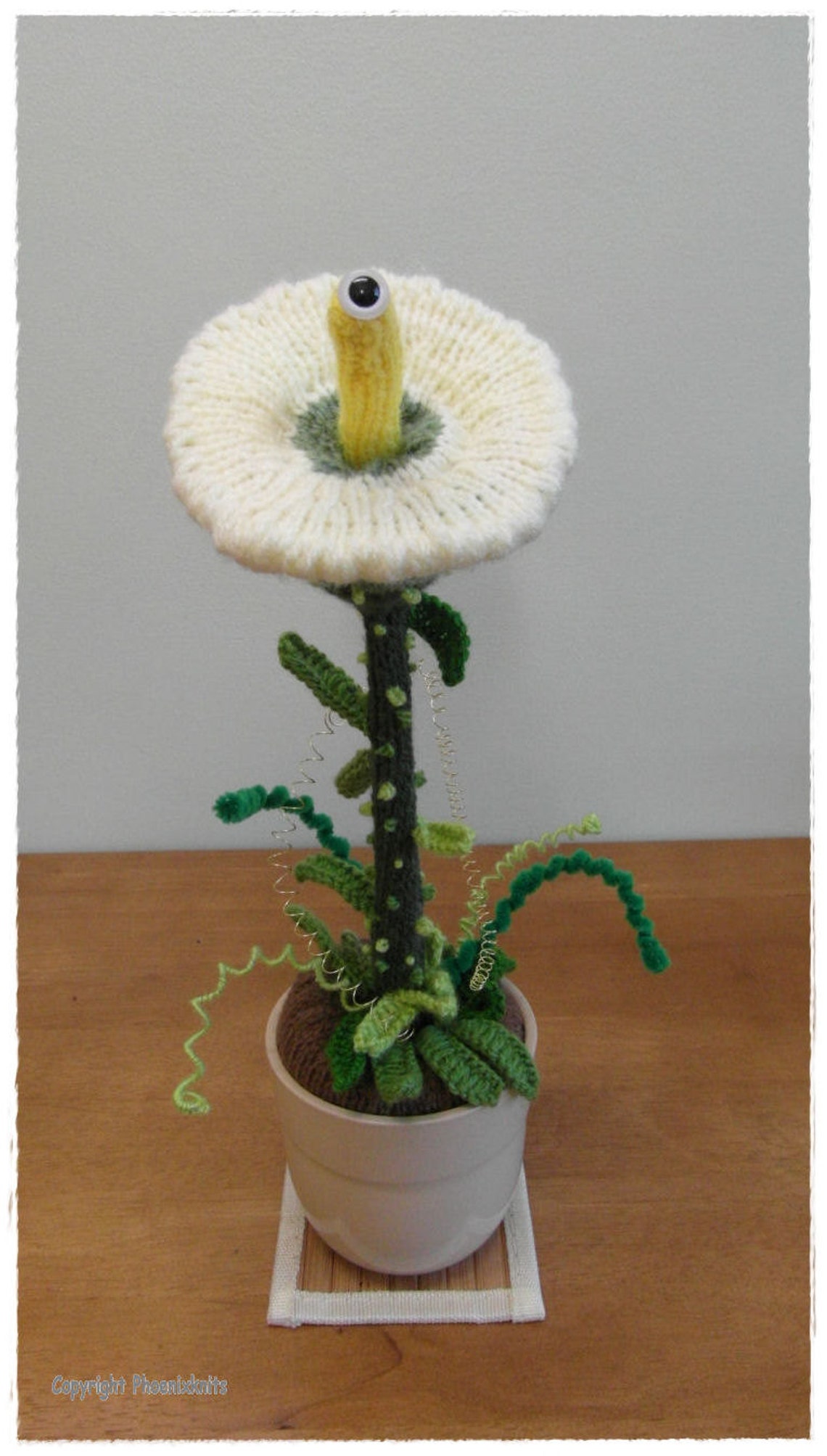 Pet Triffid Knitted Plant : Pattern Only IMMEDIATE DOWNLOAD - Etsy