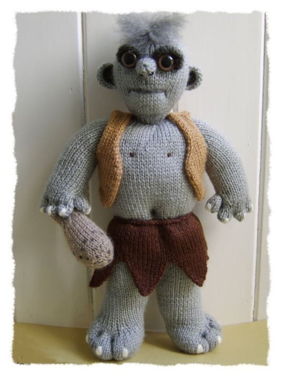 Thugnard the Troll Great Knitted Troll : Pattern Only - Etsy