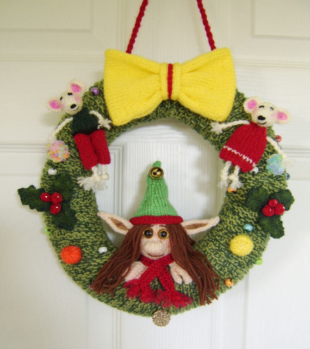Christmas Elf Wreath : Pattern Only IMMEDIATE DOWNLOAD - Etsy