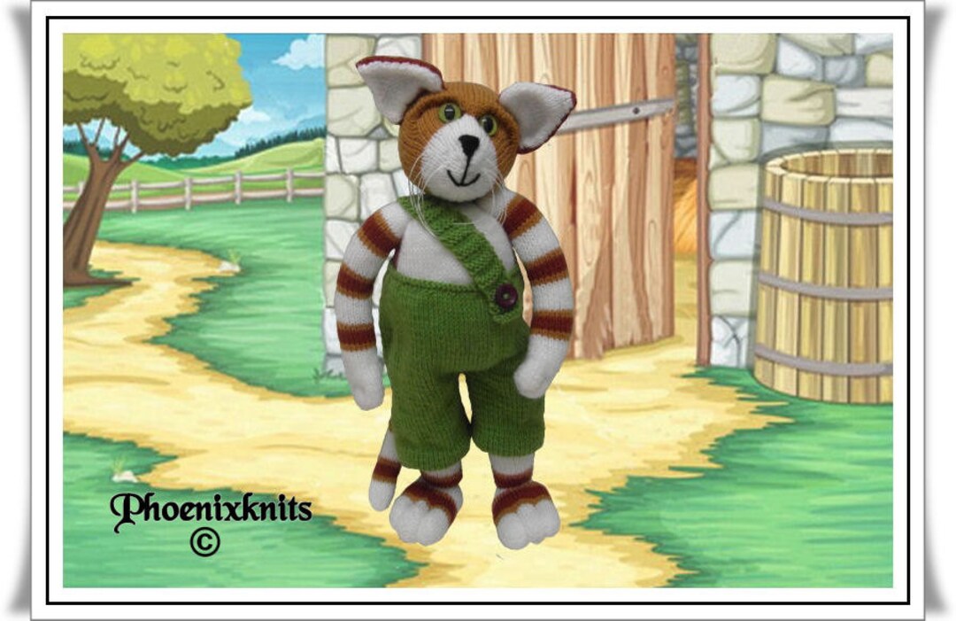 Findus the Cat 18 Inches of Cuddly Fun Pattern Only IMMEDIATE DOWNLOAD ...