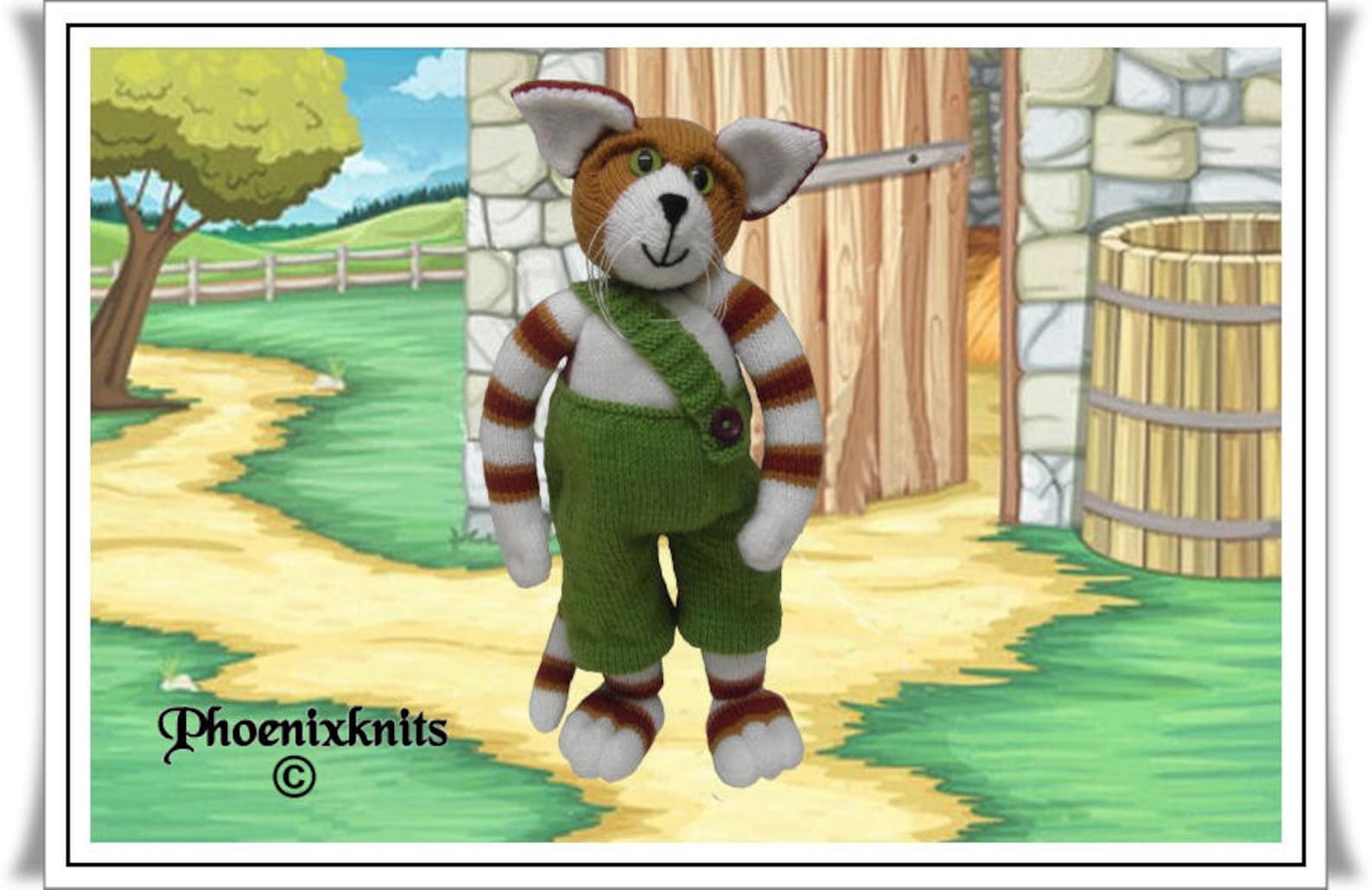 Findus the Cat 18 Inches of Cuddly Fun Pattern Only IMMEDIATE | Etsy