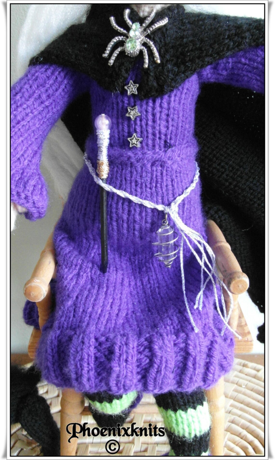 Witchhazel the Flying Witch Knitting Pattern PDF Download - Etsy