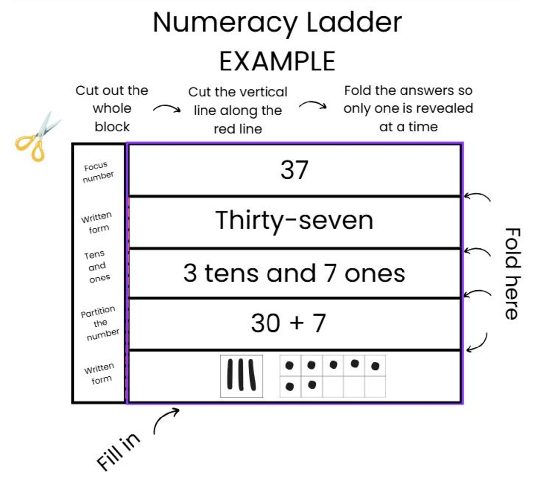 KS1 Number Ladders - Number Sense - Etsy