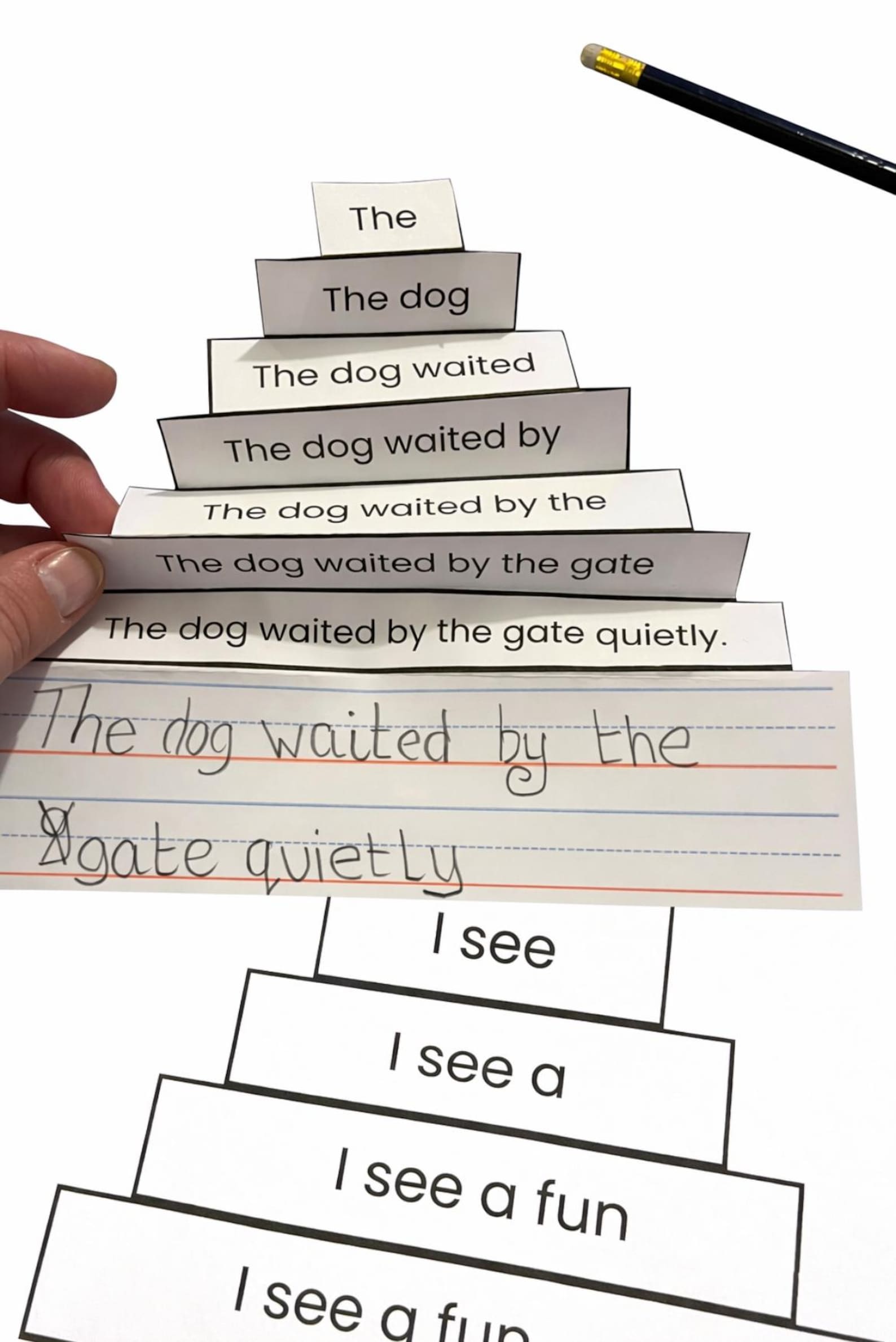 KS2 Sentence Ladders With Copywork - Etsy