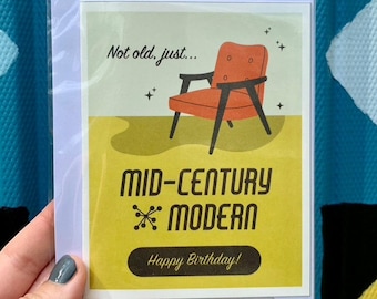 Midcentury Modern Birthday - Etsy