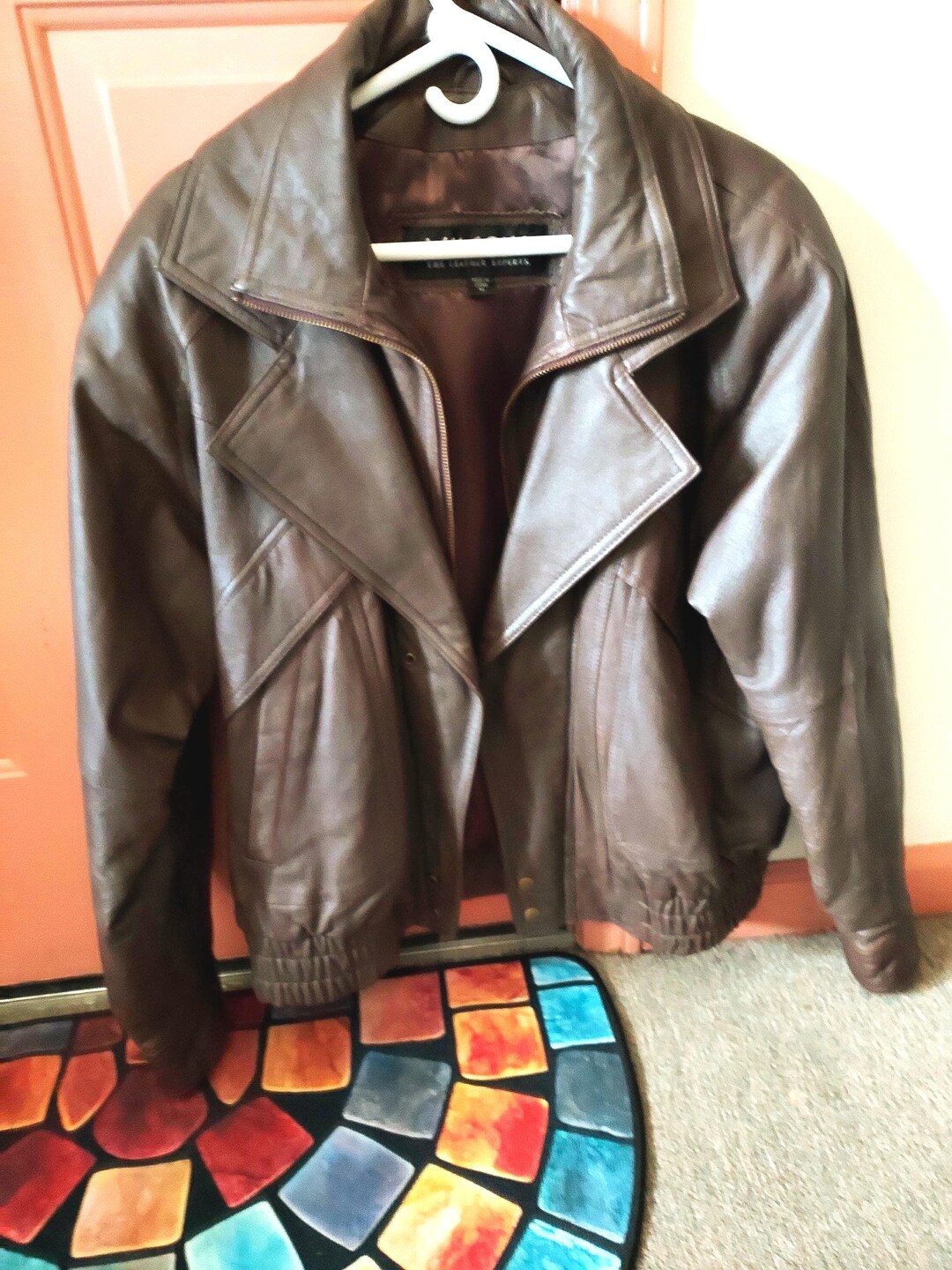 Vintage Wilsons Leather Bomber Jacket, Brown, Aviator Flight, Medium ...
