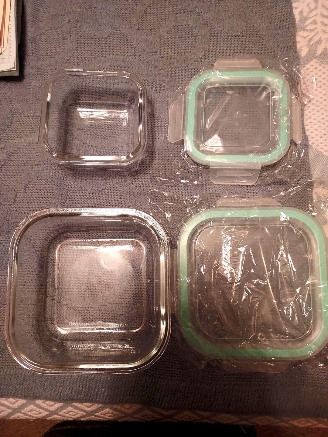 Set of 8 Glass Baking Containers With Lids, Also for Storage. - Etsy
