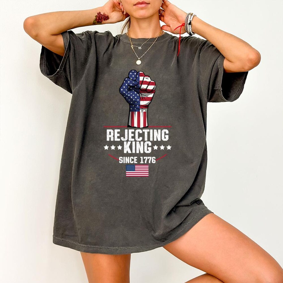 Rejecting Kings Since 1776 Patriotic USA Design - Etsy