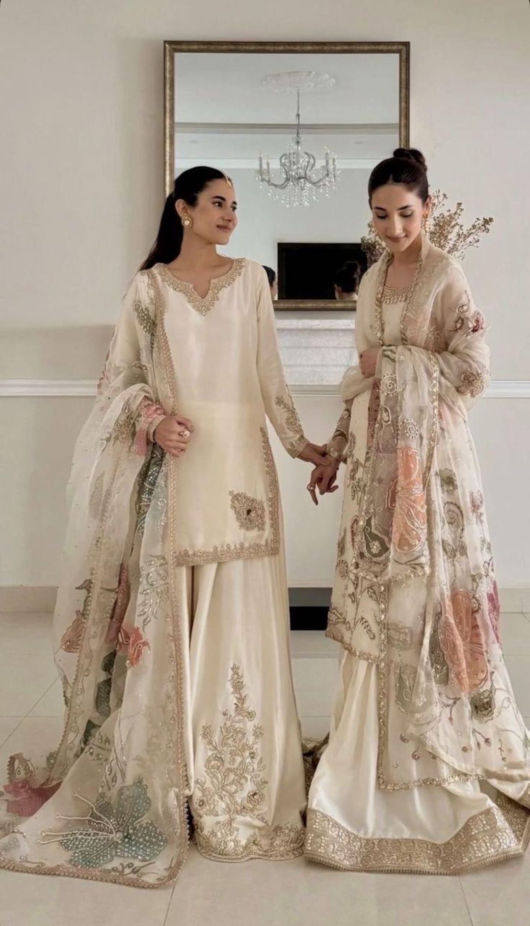 Pakistani Nikah Bridal Dress: Hand Embroidered Wedding Outfit With ...