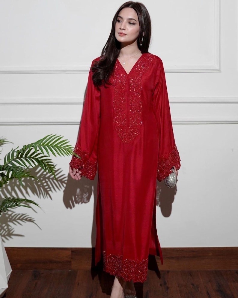 Silk Dress| Pakistani Shalwar Kameez| Hand Embroided Outfit - Etsy
