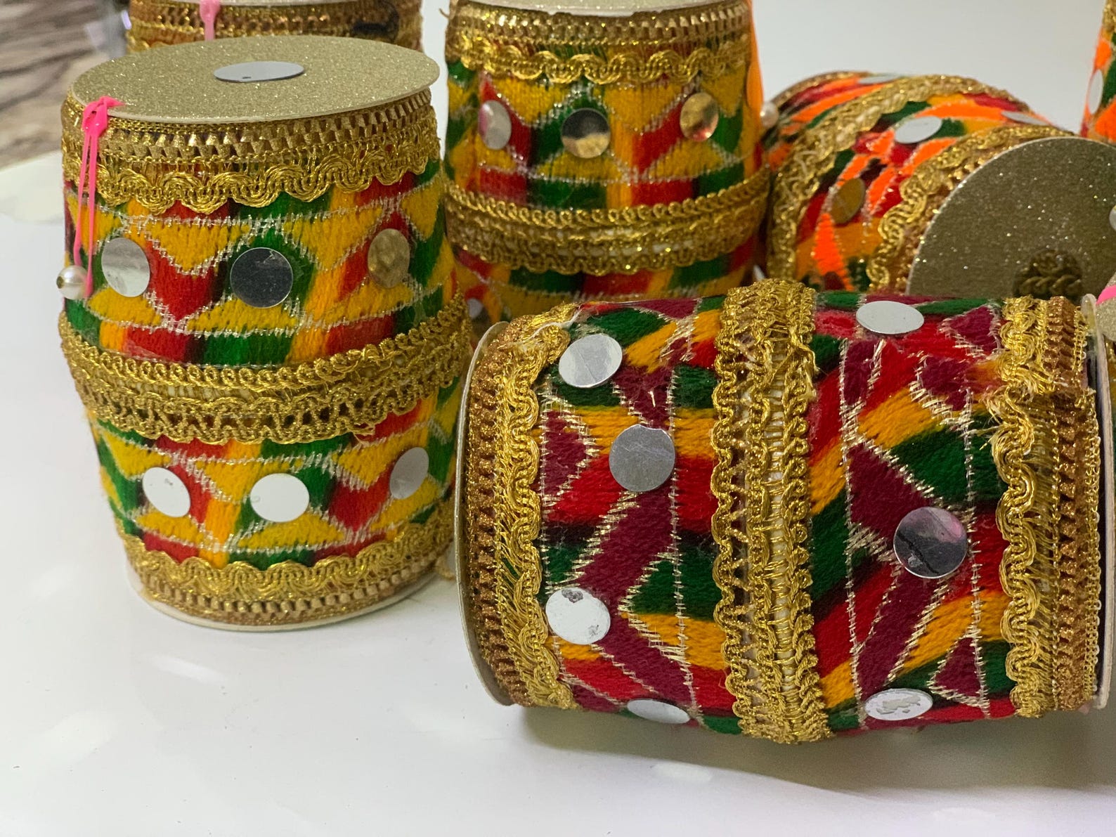 Handcrafted Decorative Drum Boxes: Indian Festive Favor, Wedding ...