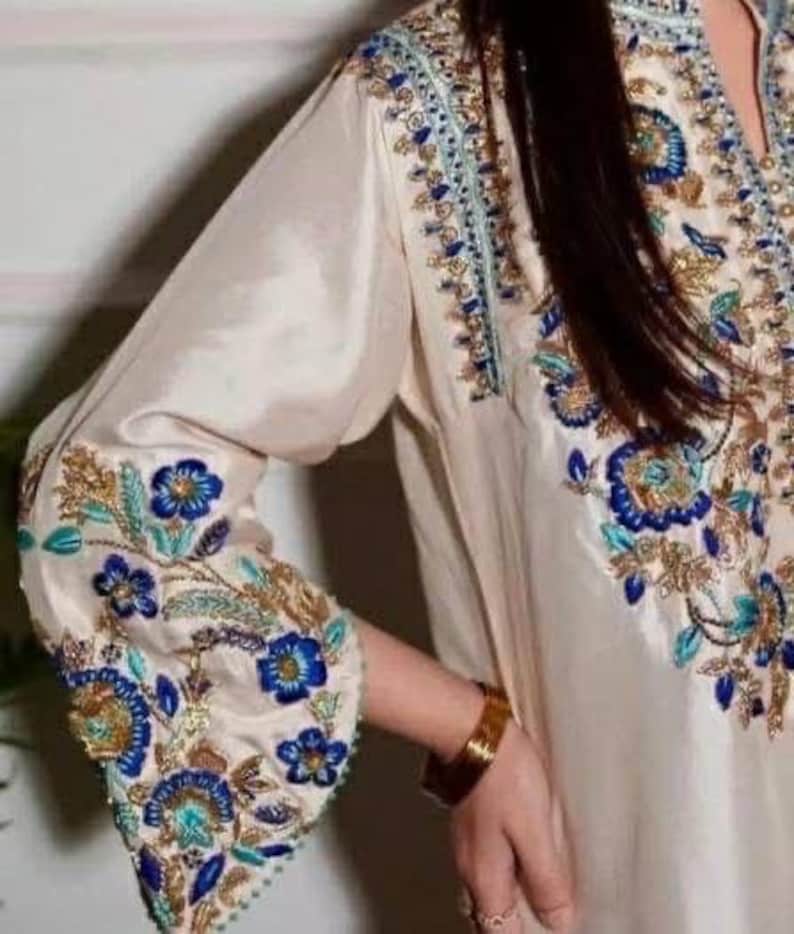 Embroidered Sheesha Silk Dress With Organza Dupatta | Pakistani Indian ...