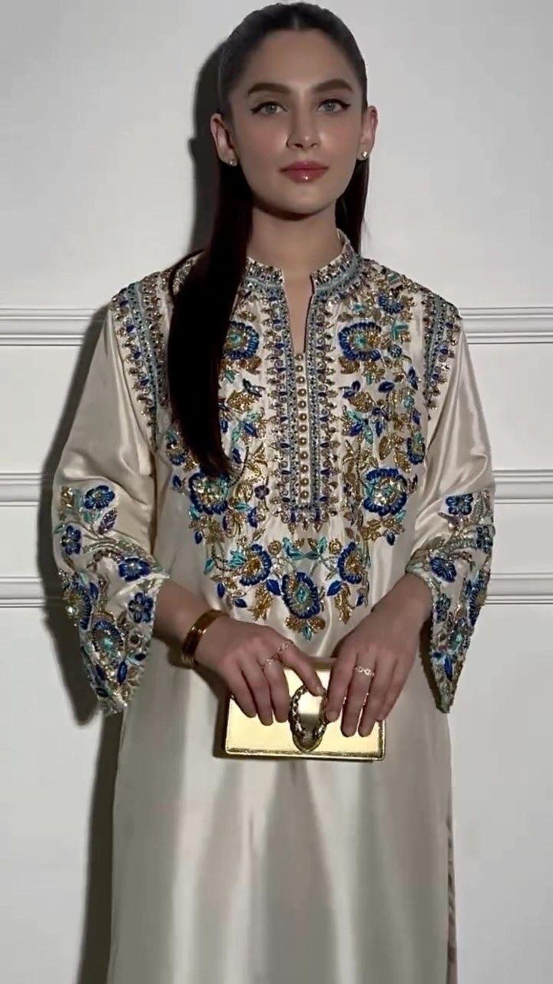 Embroidered Sheesha Silk Dress With Organza Dupatta | Pakistani Indian ...
