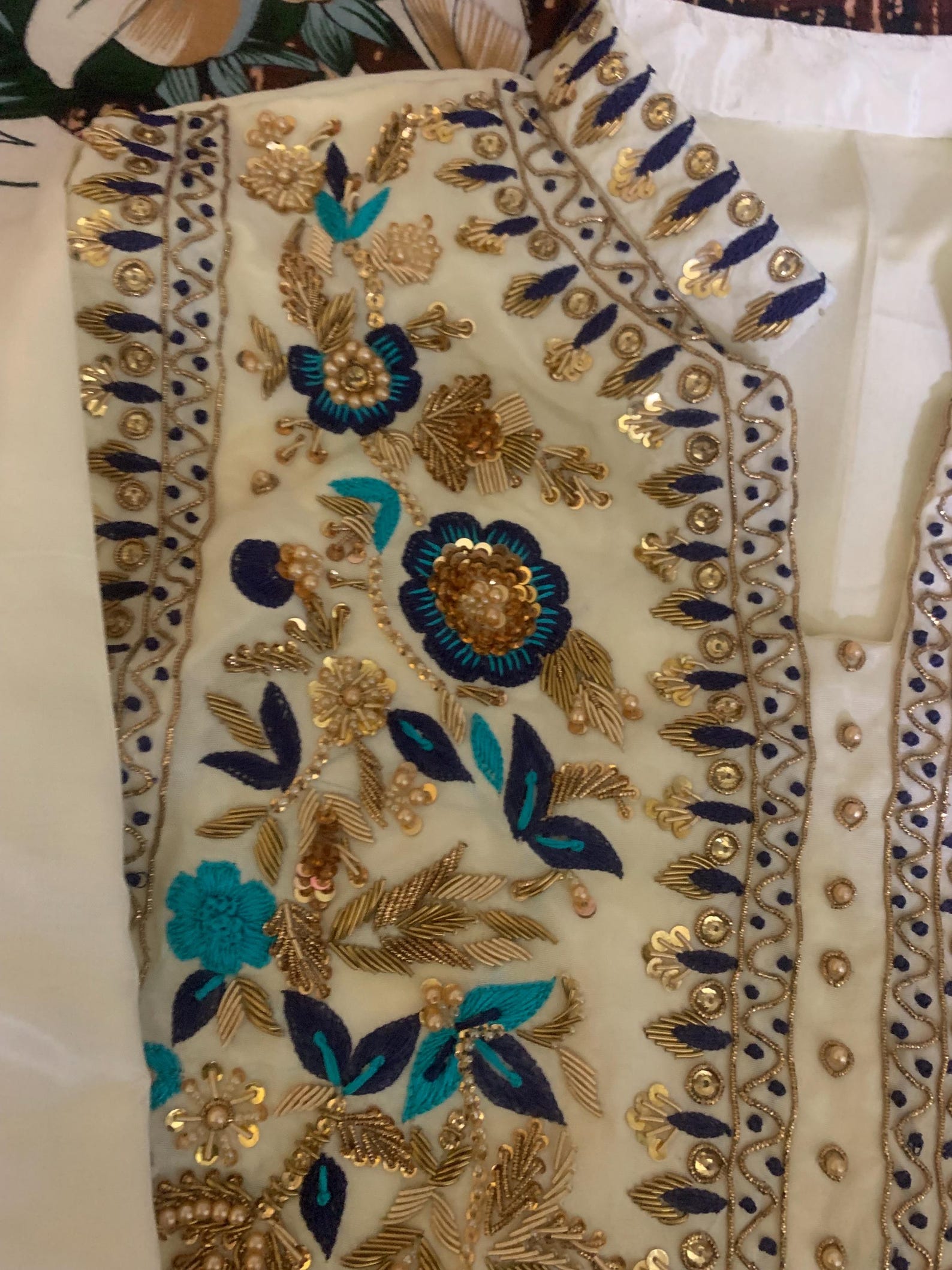 Embroidered Sheesha Silk Dress With Organza Dupatta | Pakistani Indian ...
