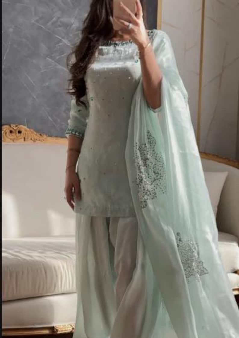 Farshi Shalwar Kameez Suit |pakistani Suit | Custom Salwar Kameez | Eid ...