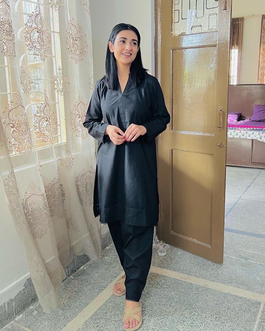 Soft Cotton Co-ord Set Kurta Pant Palazzo Pants & Loose Kurti Long and ...