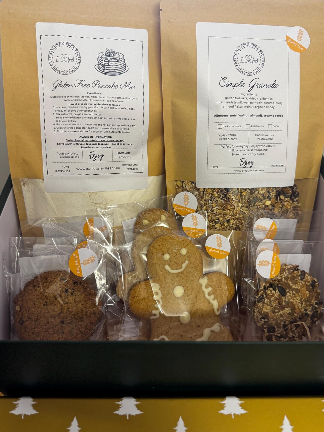 Large Gluten Free Christmas Breakfast Gift Box – Pancake Mix, Cranberry ...