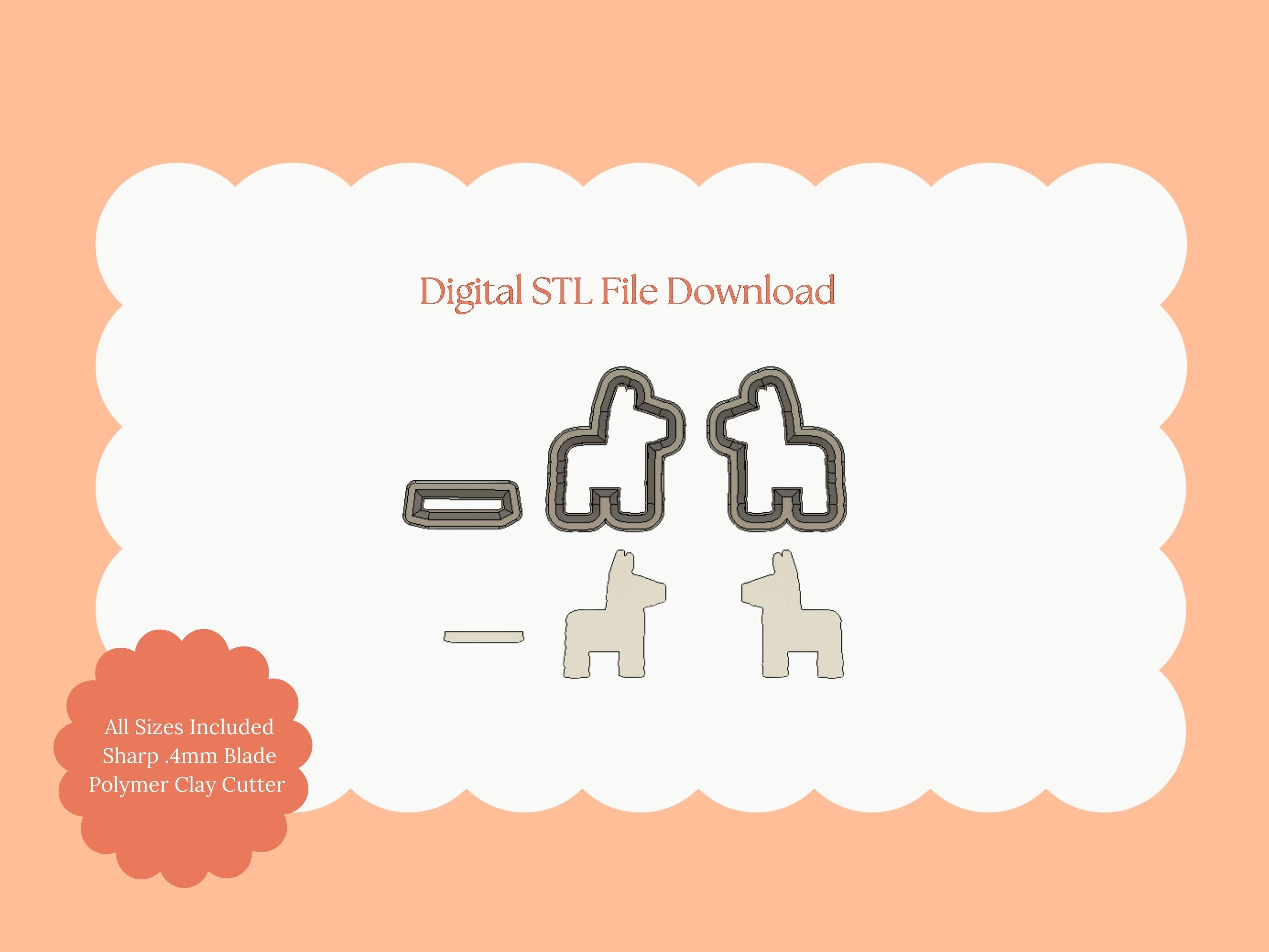 Pinata Clay Cutter | Pinata STL File for Party Earrings – Digital ...