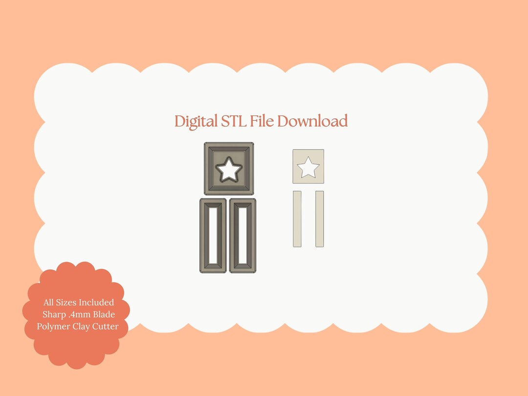 Flag Dangle Clay Cutter | Flag Dangle STL File - Digital Patriotic ...