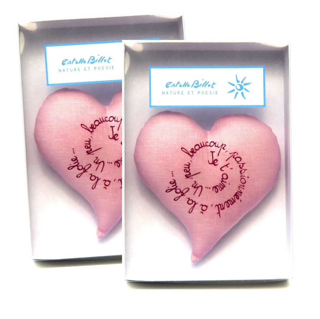 Baby Girl Rattle HEART With French Poem . Baby Shower Gift ...