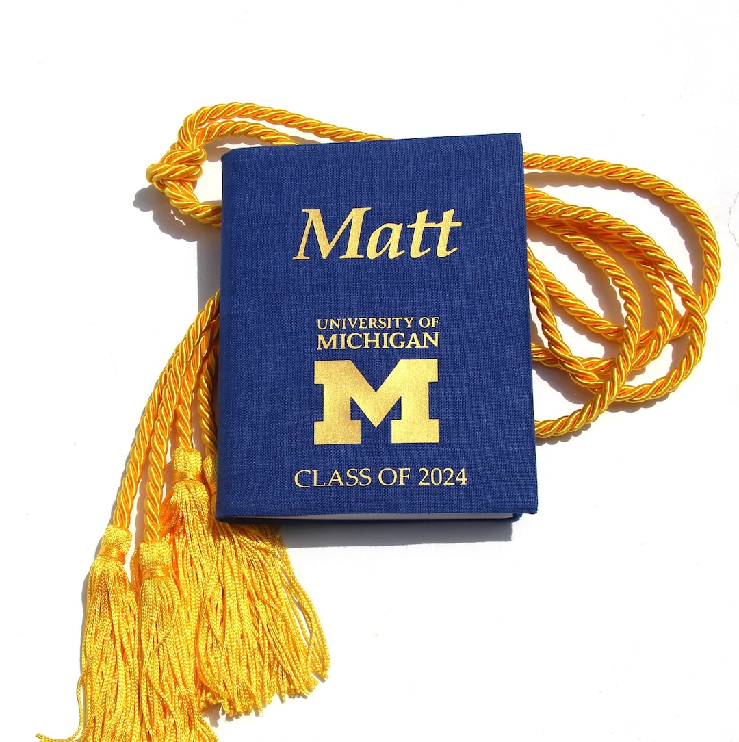 Custom Graduation Photo Album. Personalized Linen Bragbook 4x6 Small ...