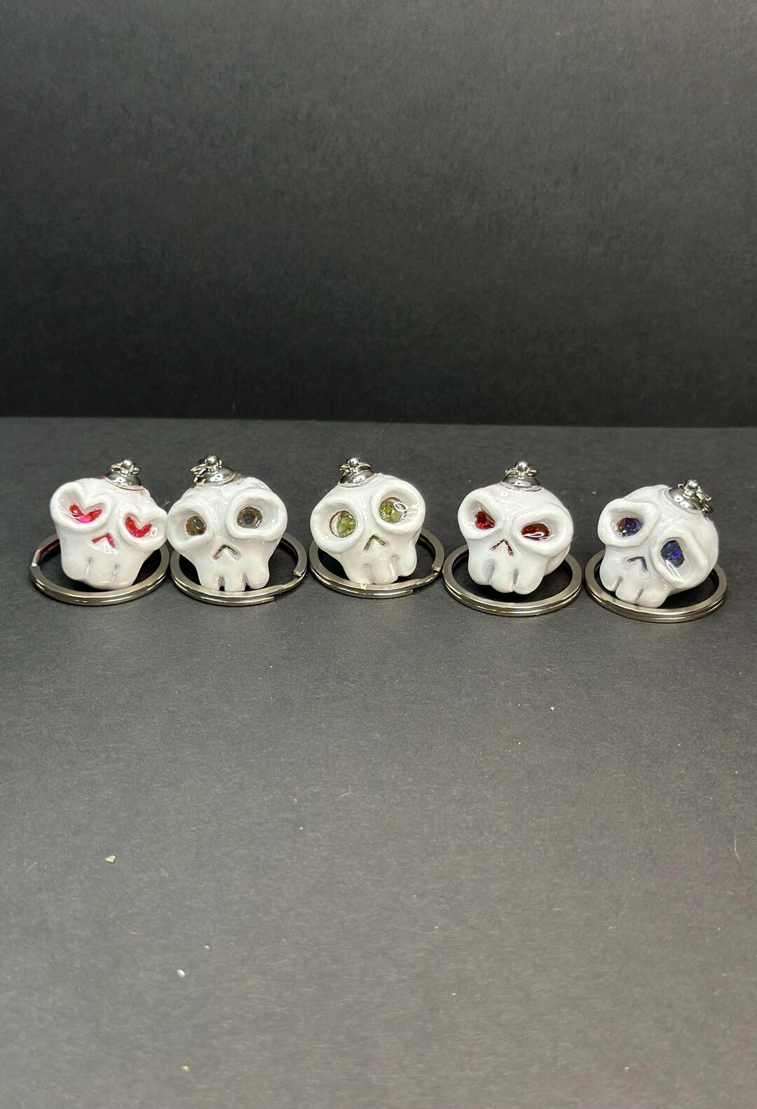 Skull Globe Key Chains | Skeleton Keychain | Custom Handmade Skull ...