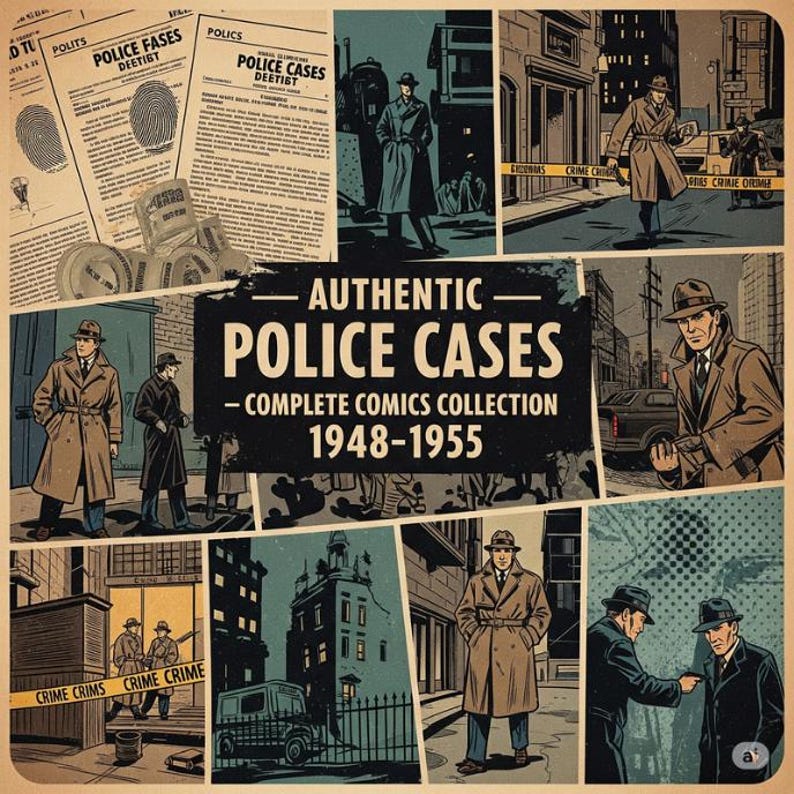 Authentic Police Cases Comics Collection 1948-1955, 38 Issues, Apc ...